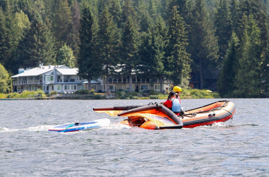 Wing Foiling in Whistler